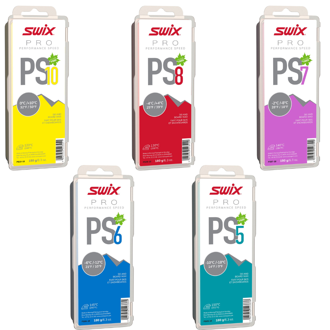 Swix PS Wax Bundle 180g - Swix Performance Speed Wax Lineup – Utah Ski Gear