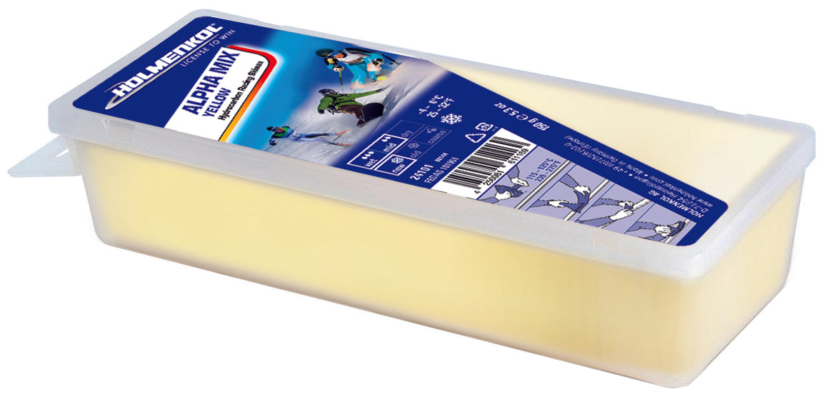 Holmenkol AlphaMix Yellow Wax for Fresh Snow - 150g – Utah Ski Gear